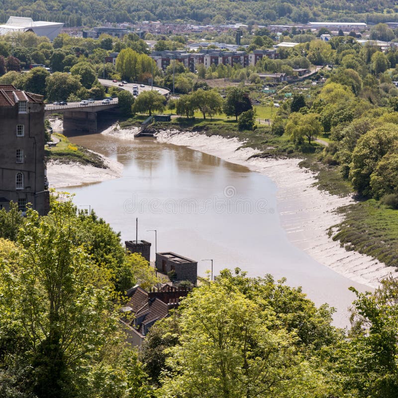 View of the River Avon from Clifton in Bristol on May 13, 2019 ...