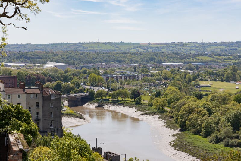 View of the River Avon from Clifton in Bristol on May 13, 2019 ...
