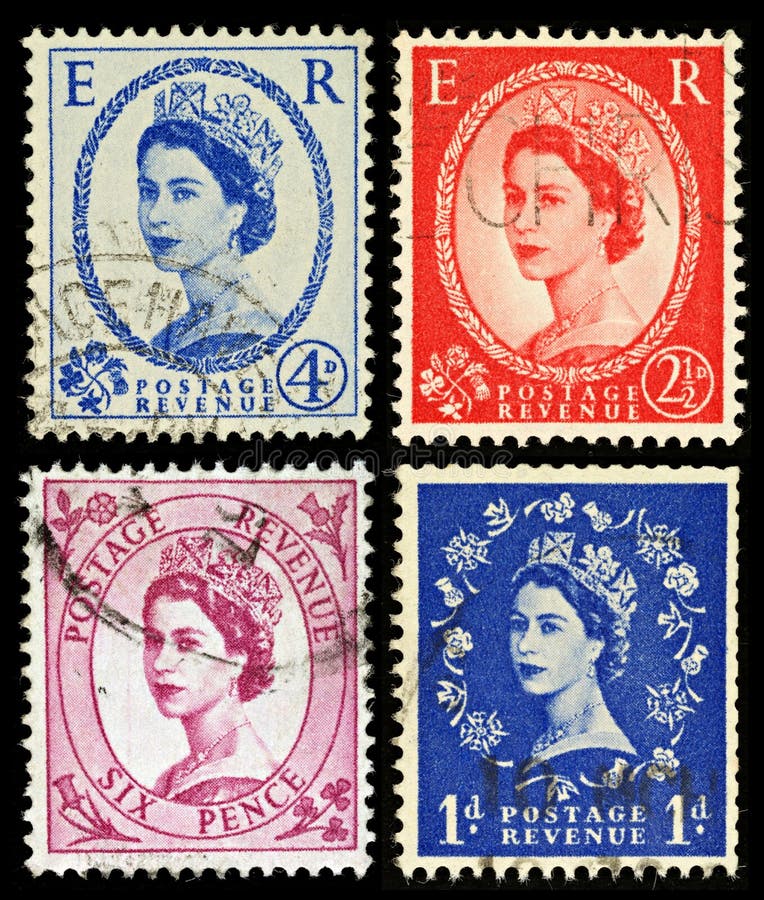 Britain Postage Stamps editorial stock image. Image of antique - 22963274