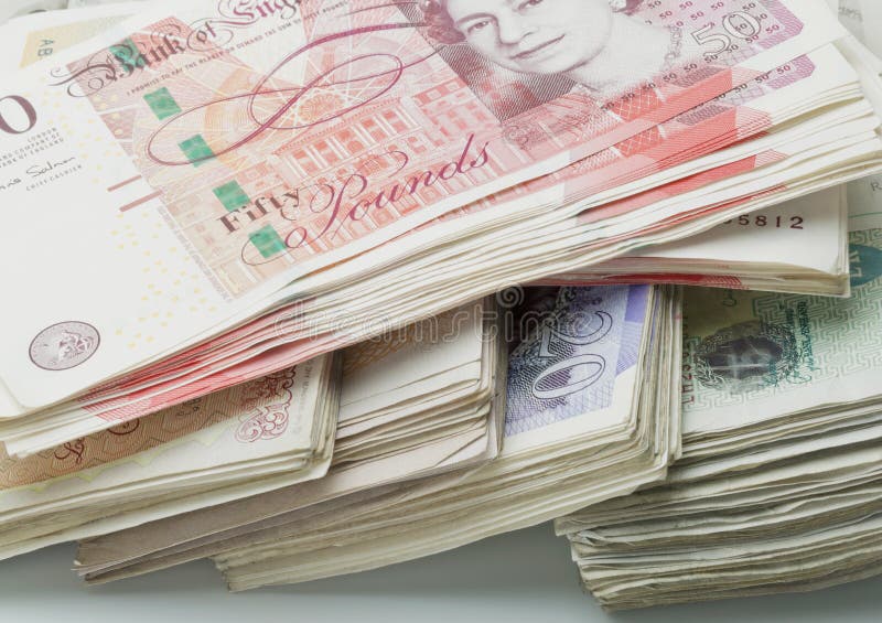 Britisches Pfund Sterling stockbild. Bild von geld, fünfzig - 37536211
