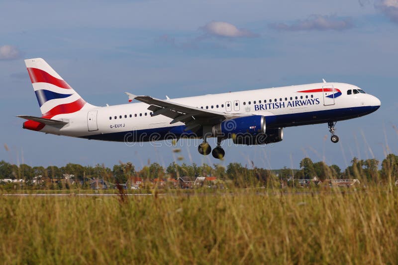 British Airways Landing at Summer Destination Editorial Stock Image ...