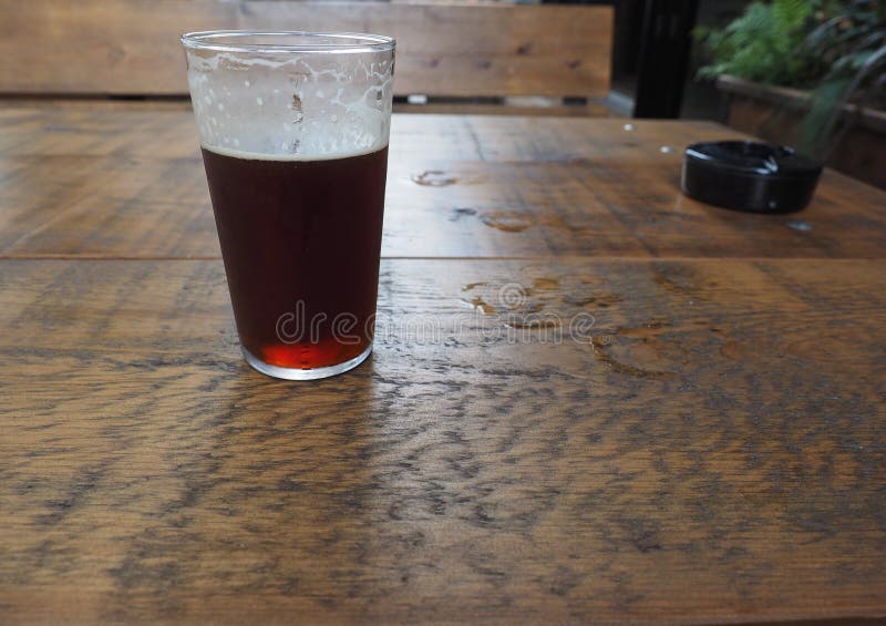 British ale beer pint stock photo. Image of drink, table - 153739144