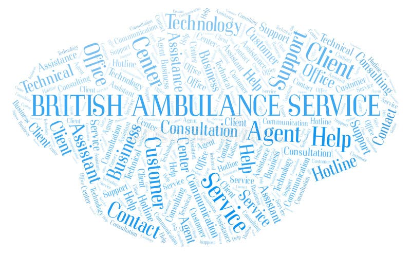 British Ambulance Service Word Cloud. Stock Illustration - Illustration ...