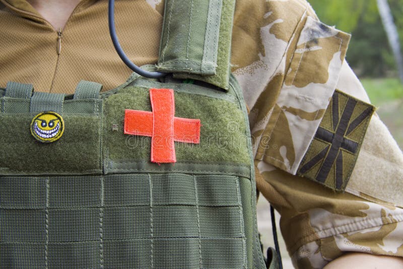 British army medic stock photo. Image of woman, health - 14560670