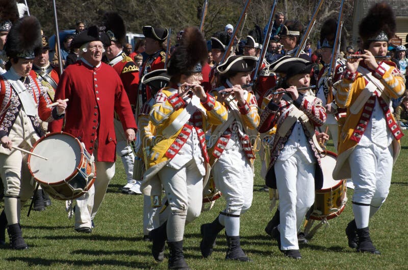 British Soldiers Marching Away Stock Image - Image of troops, british ...