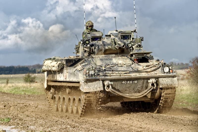 A British Army Warrior Infantry Fighting Vehicle Editorial Stock Image ...