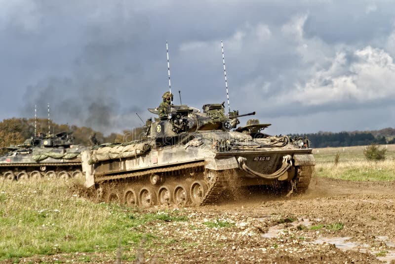 A British Army Warrior Infantry Fighting Vehicle Editorial Stock Image ...