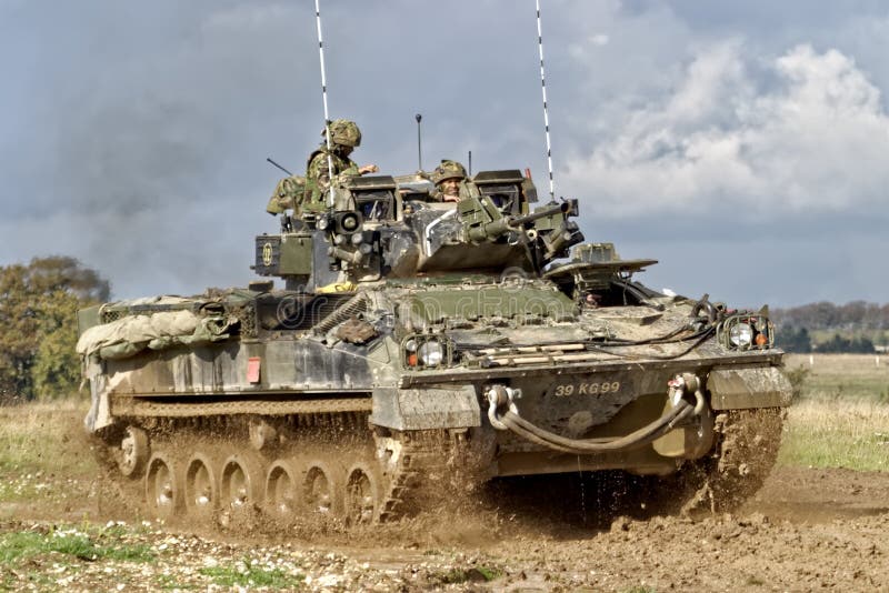 A British Army Warrior Infantry Fighting Vehicle Editorial Stock Photo ...