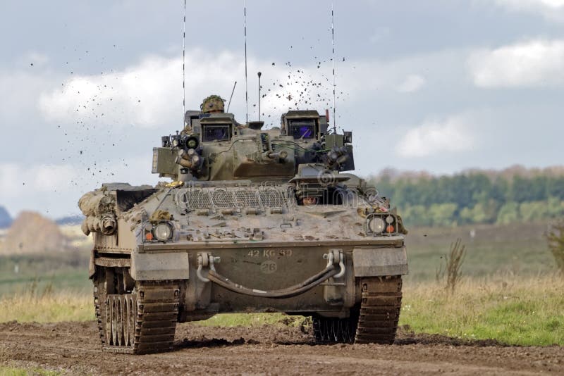 A British Army Warrior Infantry Fighting Vehicle Editorial Image ...