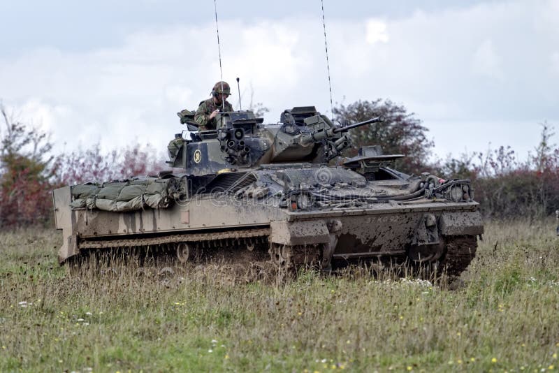 A British Army Warrior Infantry Fighting Vehicle Editorial Photography ...