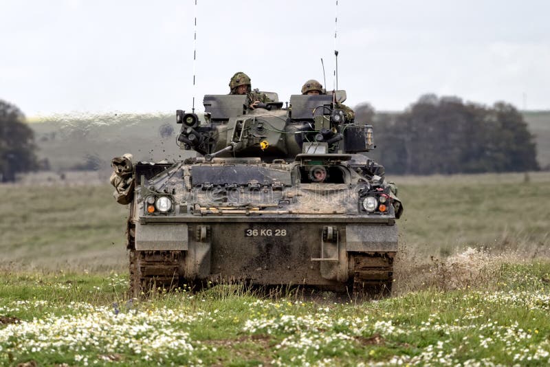 A British Army Warrior Infantry Fighting Vehicle Editorial Stock Image ...