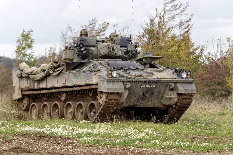 A British Army Warrior Infantry Fighting Vehicle Editorial Photography ...