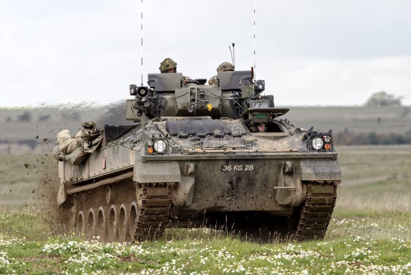 A British Army Warrior Infantry Fighting Vehicle Editorial Image ...