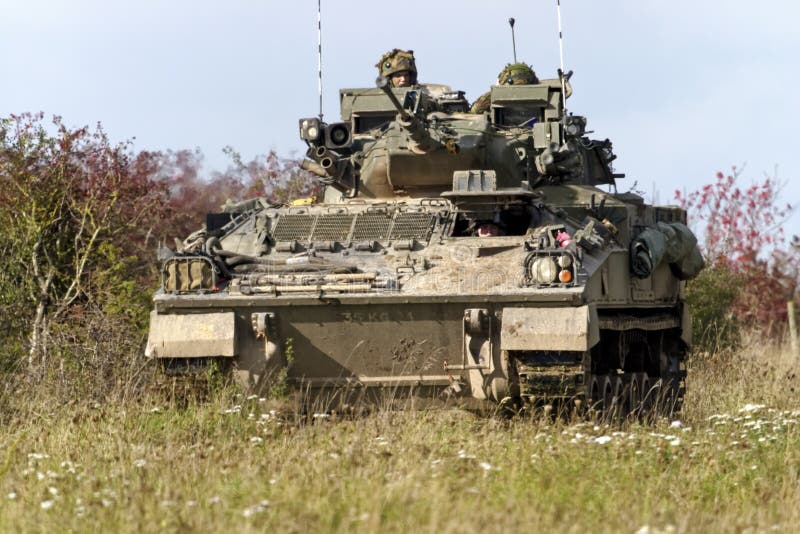 British Army Warrior Infantry Fighting Vehicle Editorial Image - Image ...