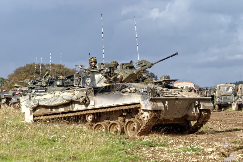 A British Army Warrior Infantry Fighting Vehicle Editorial Stock Image ...