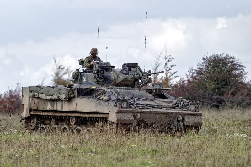 A British Army Warrior Infantry Fighting Vehicle Editorial Image ...