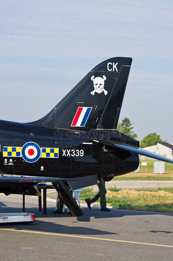 British BAE HAWK on Radom Airshow, Poland Editorial Photo - Image of ...