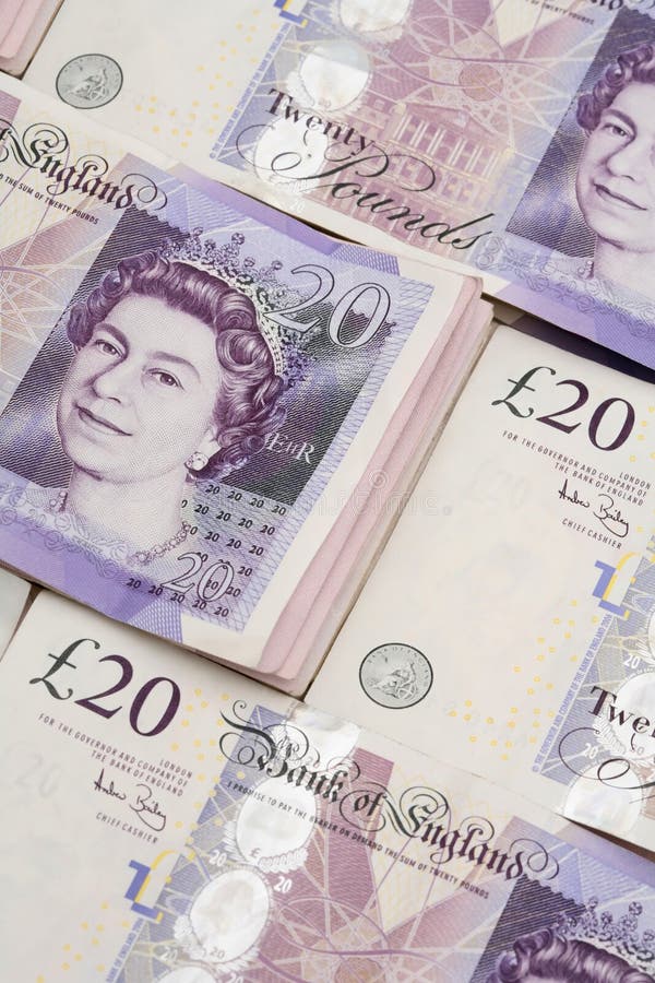 Pile of English bank notes editorial photo. Image of pound - 4450301