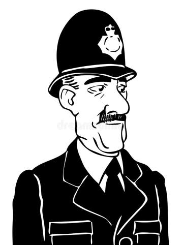 British Bobby stock vector. Illustration of english, outlines - 14744469