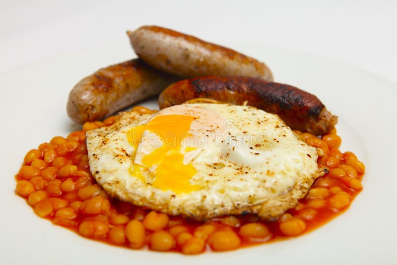 British breakfast stock image. Image of fried, baked - 16483753