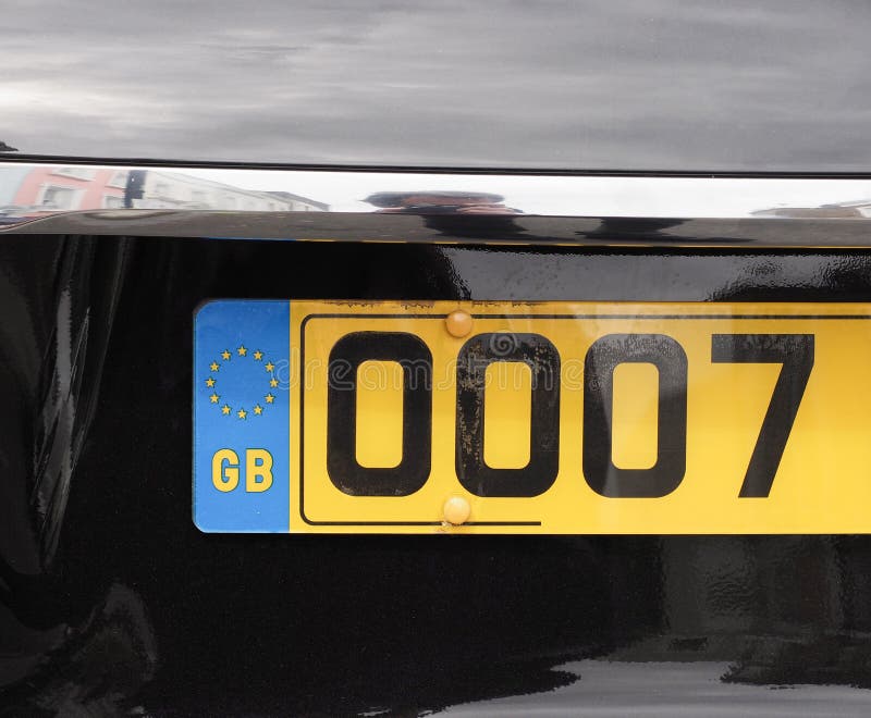 British car number plate stock photo. Image of number - 313367570