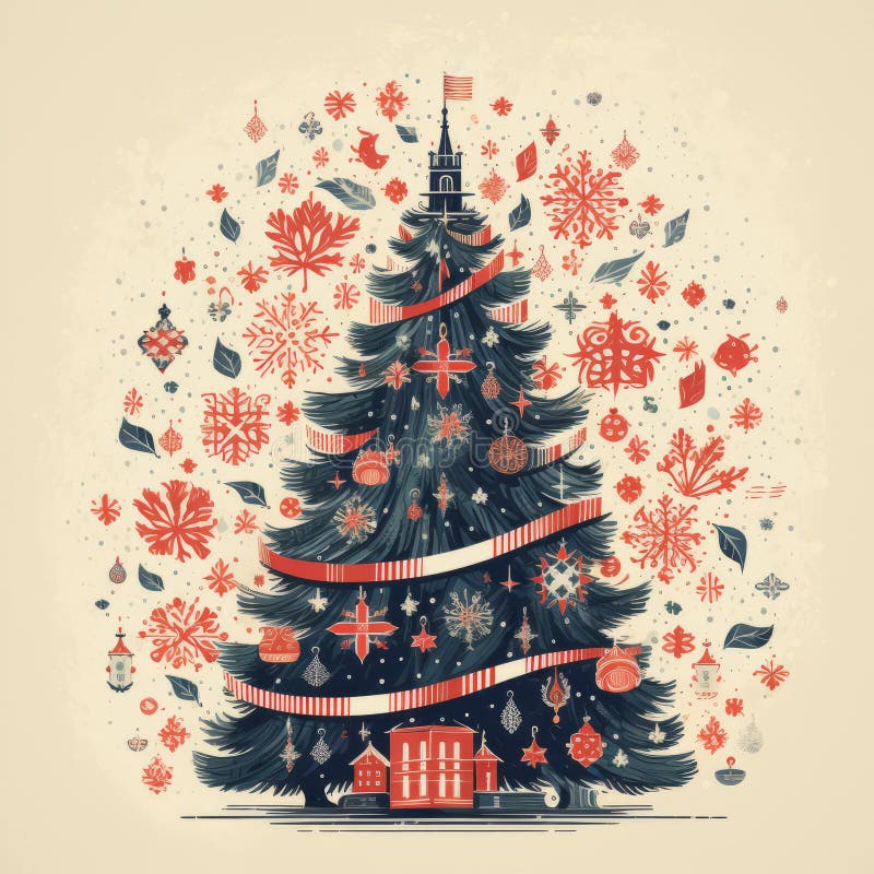 British Christmas Tree. Christmas Tree in British Colours in British ...