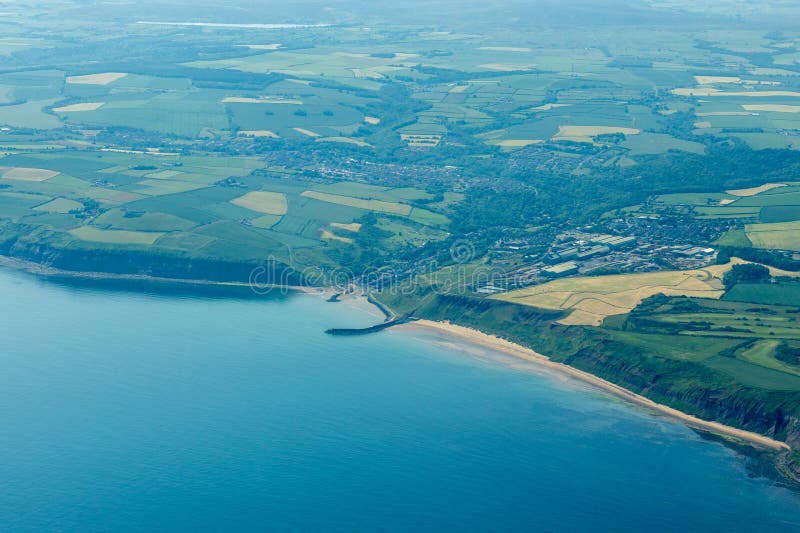 British Coast from Above stock image. Image of view - 284705795