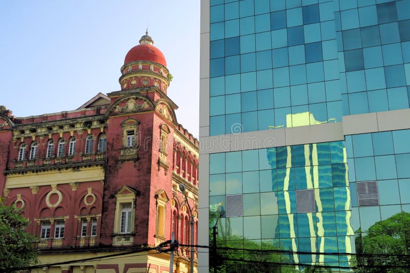 630 Old Colonial Building Yangon Myanmar Photos - Free & Royalty-Free ...