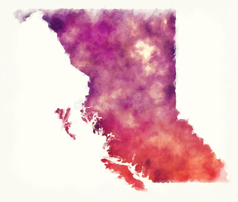 British Columbia County Map Stock Illustrations – 157 British Columbia ...