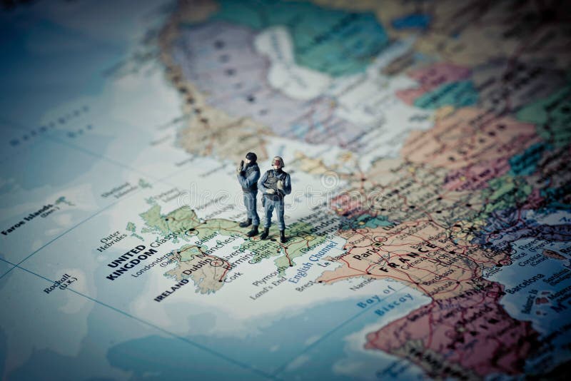 British Counter Terrorism Command on Top of UK Map. Color Tone T Stock ...