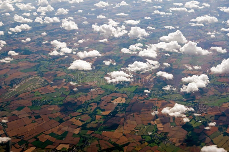 Aerial View of British Countryside Stock Image - Image of countryside ...
