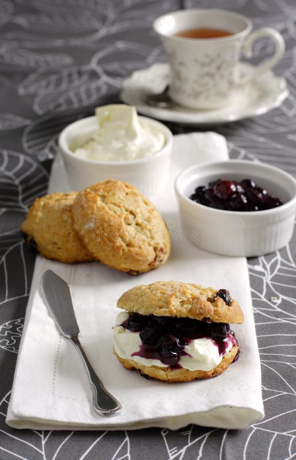 British cream tea stock image. Image of britain, cream - 8625805