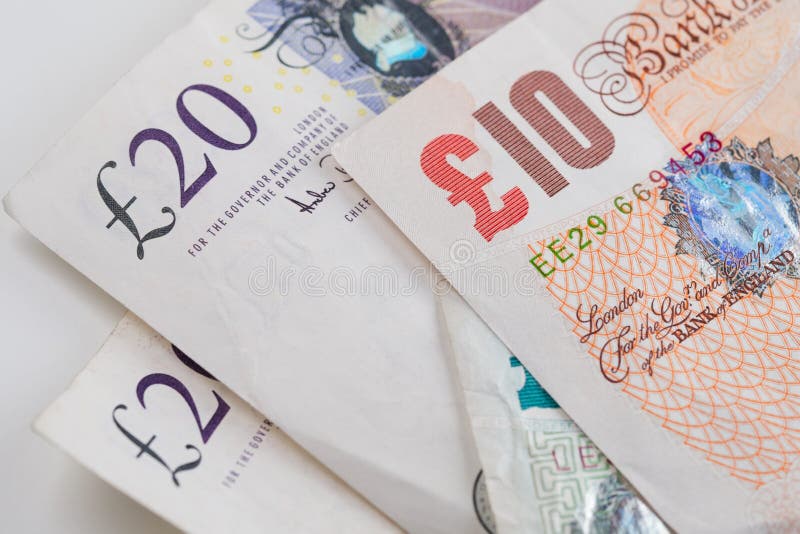 British Money Background Pound Notes Editorial Stock Photo - Image of ...