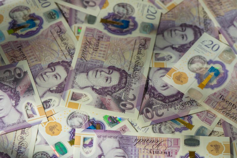 British Currency - Close Up of the New 2016 Polymer Five Pound Note ...