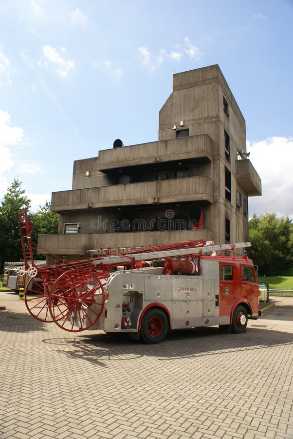 Vintage Fire Engine, Fire Appliance Editorial Photo - Image of blaze ...