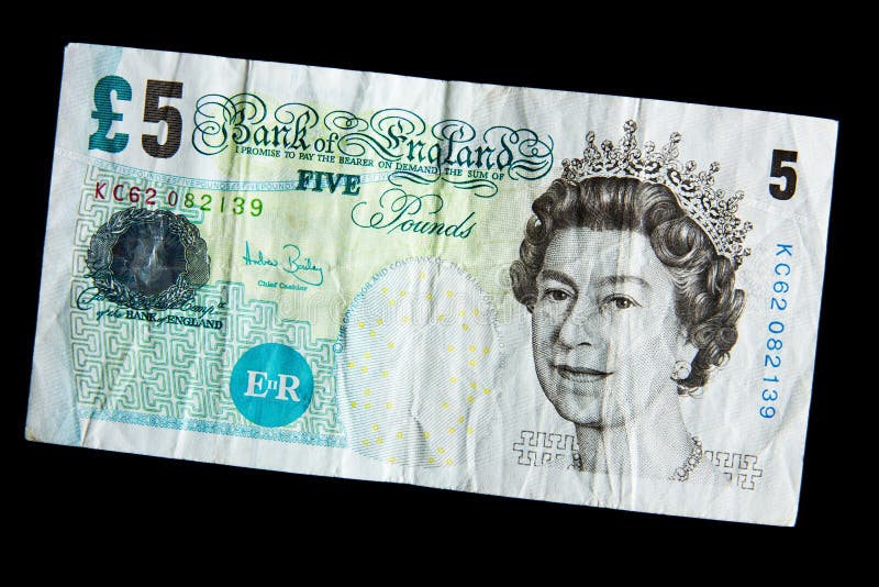 A British Five Pound Note with a Five Saudi Riyal Note Editorial Stock ...