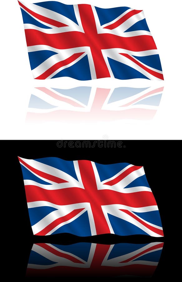 Britain flag ripple stock vector. Illustration of illustrations - 5194462