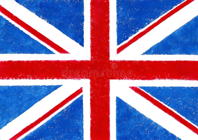 British Flag in Grunge Style Stock Illustration - Illustration of ...