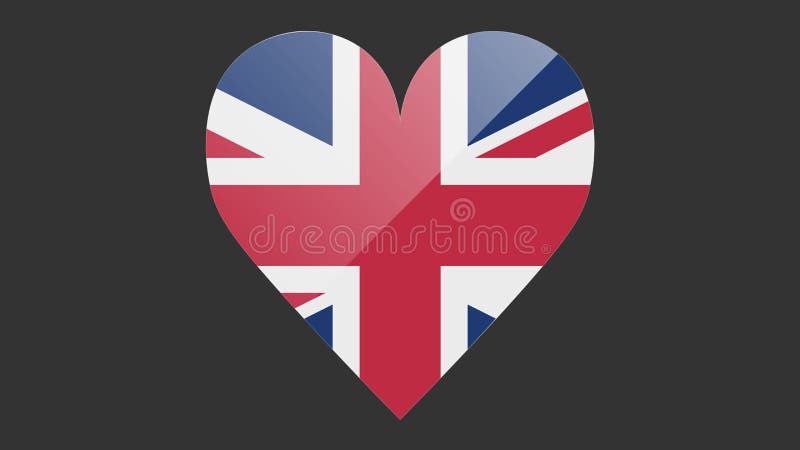 British flag heart vector stock vector. Illustration of flat - 222694398