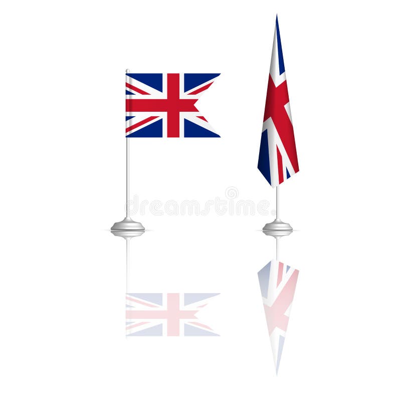 British Flag in Two Versions, Vector Illustration Stock Vector ...