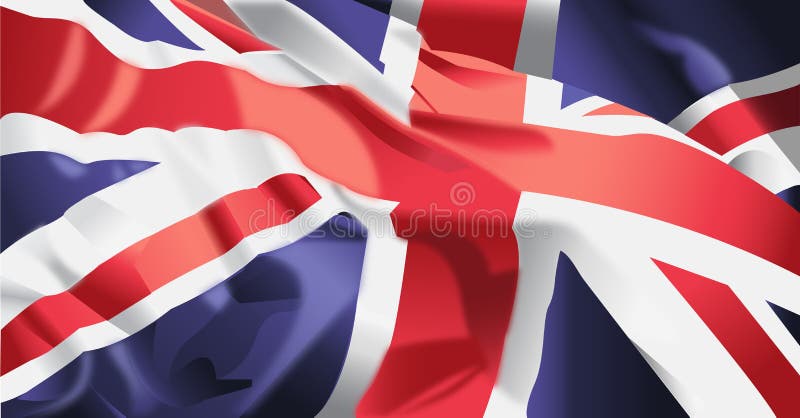 Britain flag ripple stock vector. Illustration of illustrations - 5194462