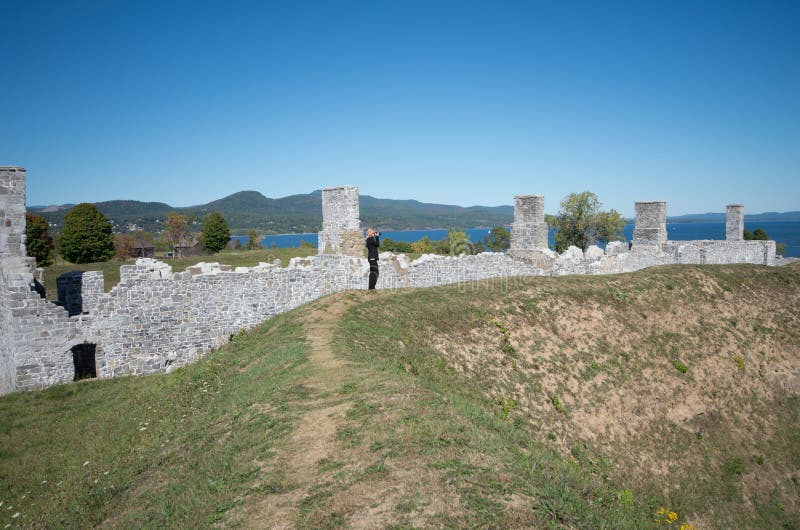 British Fort at Crown Point Stock Photo - Image of lake, point: 60213236