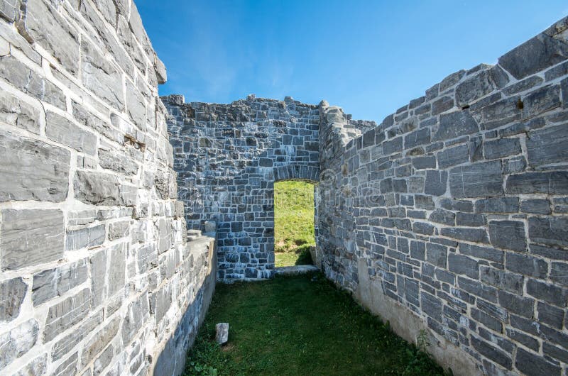 British Fort at Crown Point Stock Image - Image of champlain, walled ...