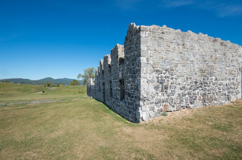 British Fort at Crown Point Stock Image - Image of lake, landscape ...