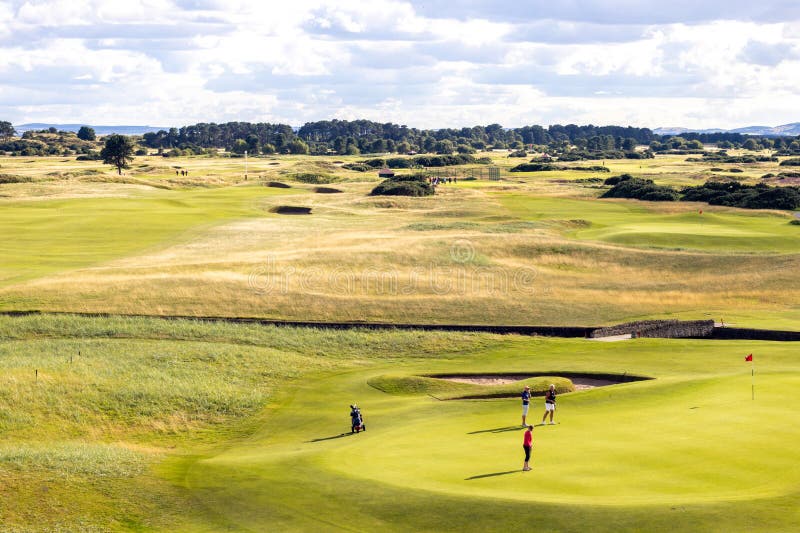 British Golf Course editorial stock photo. Image of golfers - 296150148