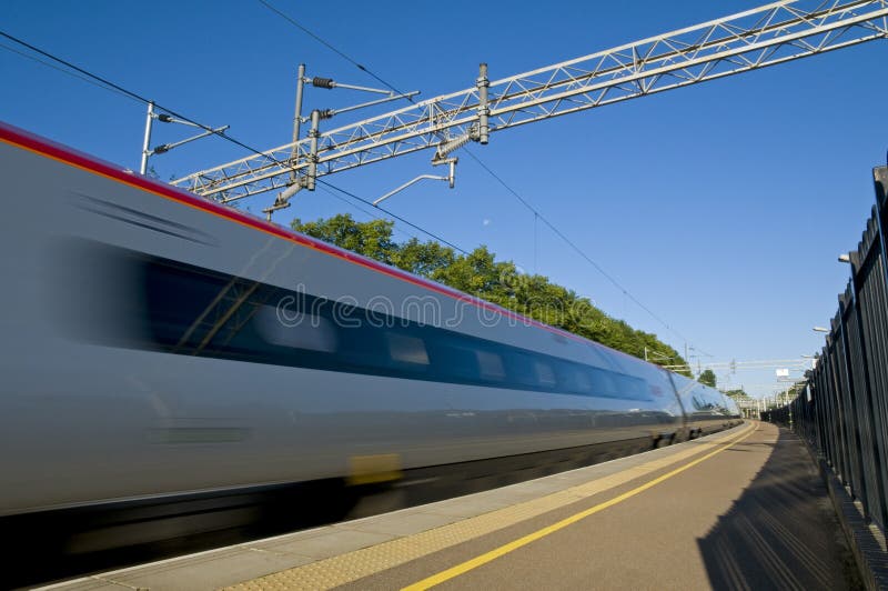 British High Speed Train stock image. Image of gray, moon - 15965647