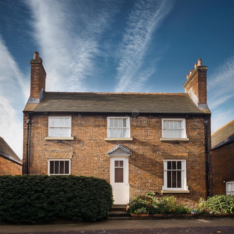 British House, AI Generated Stock Illustration - Illustration of home ...