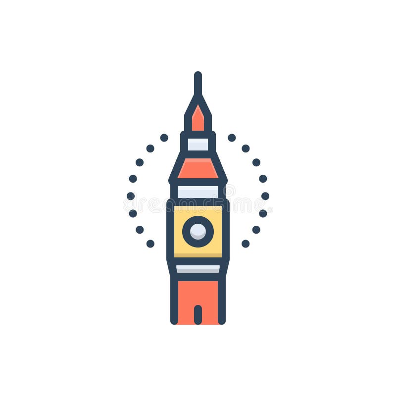 Color Illustration Icon for British, London and Landmark Stock ...