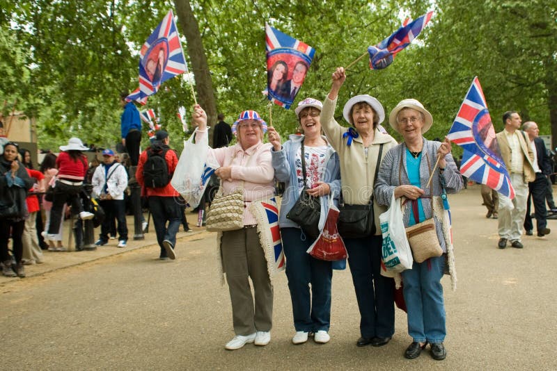 British Ladies at the Royal Wedding Editorial Photography - Image of ...