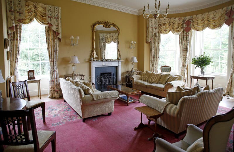 Old fashioned living room stock image. Image of furniture - 21842699